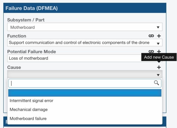 Relyence DFMEA Software | Browser-Based Design FMEA Tool