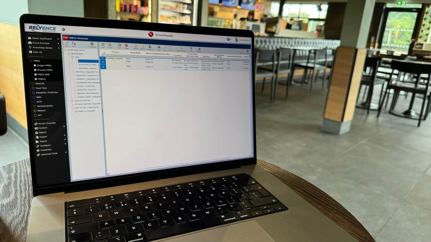 Relyence FMECA Software | MIL-STD-1629A FMECA Analysis