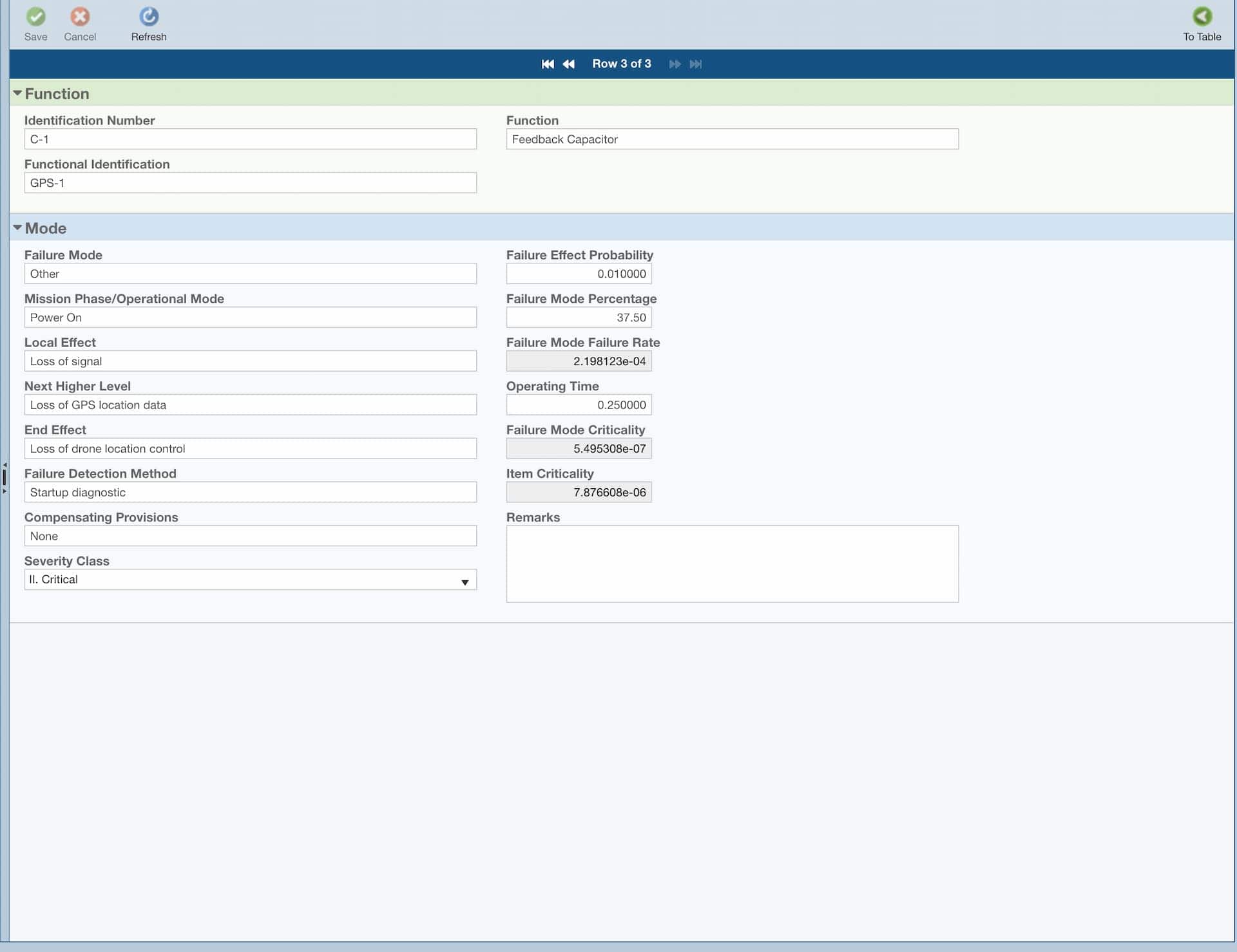 Relyence FMECA Software | MIL-STD-1629A FMECA Analysis